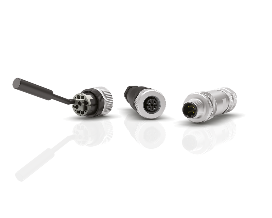 Field-wireable M12 connectors featuring cage clamp termination ...