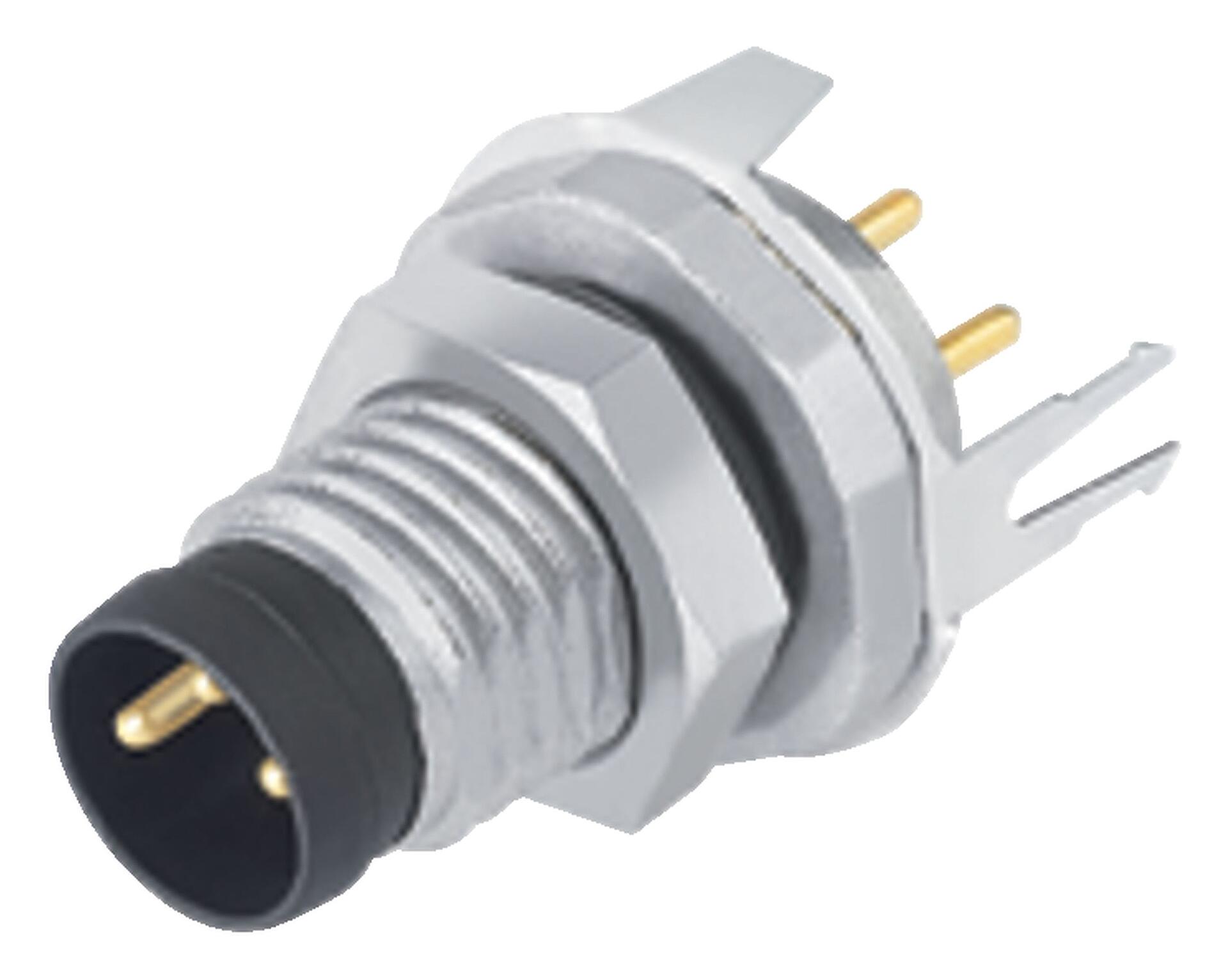 86 6319 1120 00004 | binder M8 Flanschstecker, Polzahl: 4, schirmbar ...