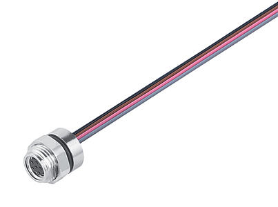 09 3462 86 06 | binder M8 Embase femelle, Contacts: 6, non blindé, fils ...