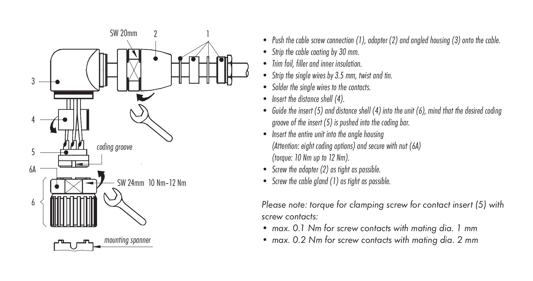 99 4631 70 19 | binder M23 Connettore angolare maschio, Numero poli: 19 ...