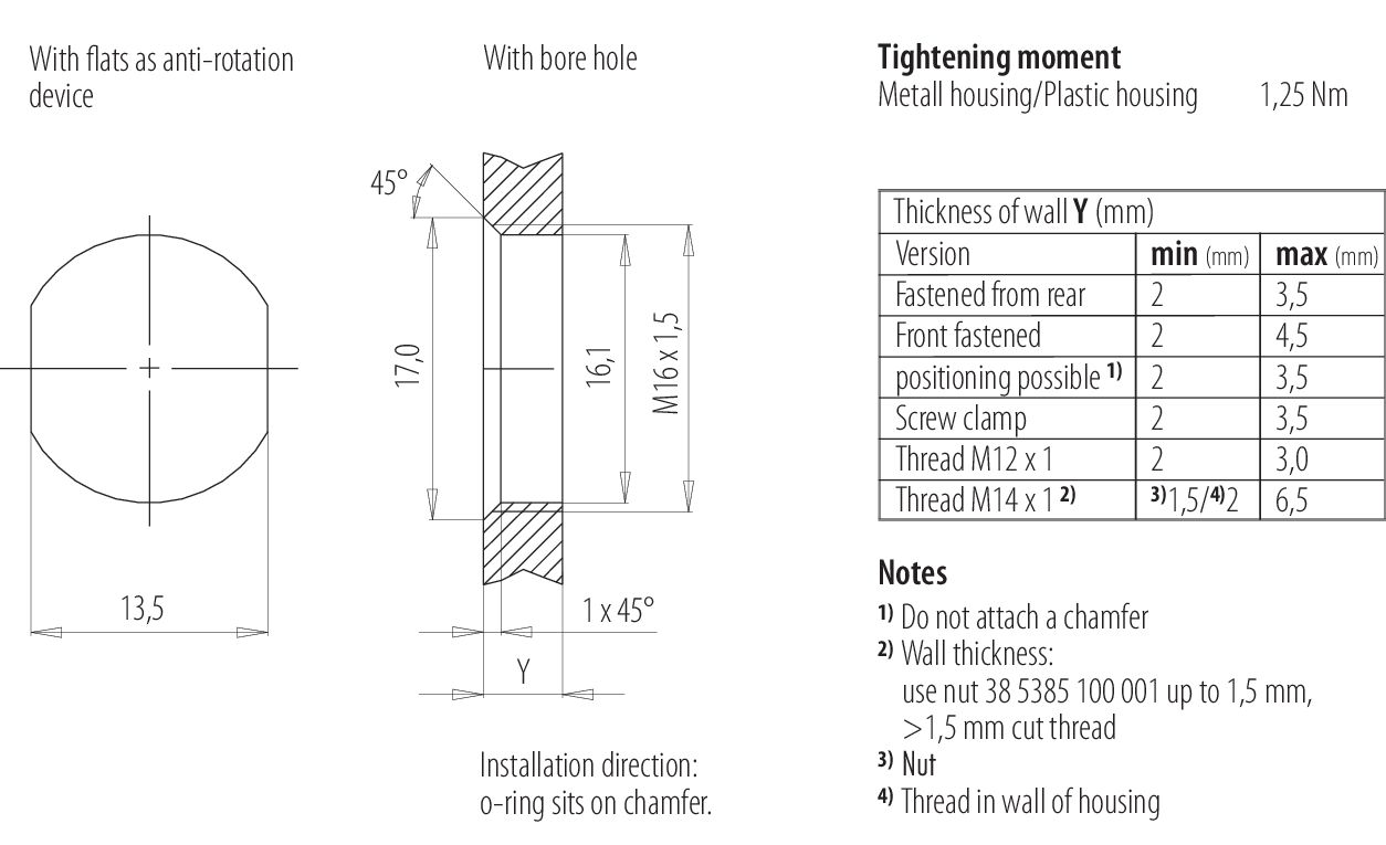M12, オスパネルマウントコネクタ, IP68, 非シールド, 極数: 12 | 76 0231 0111 00012-0200