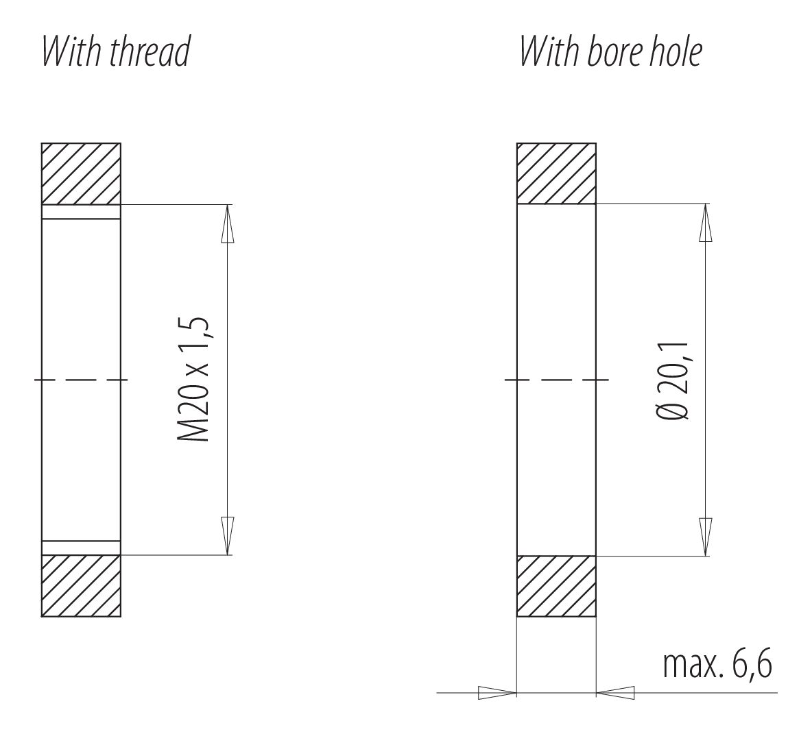 Bayonet, Male panel mount connector, IP66/IP67, unshielded, Contacts: 6 ...