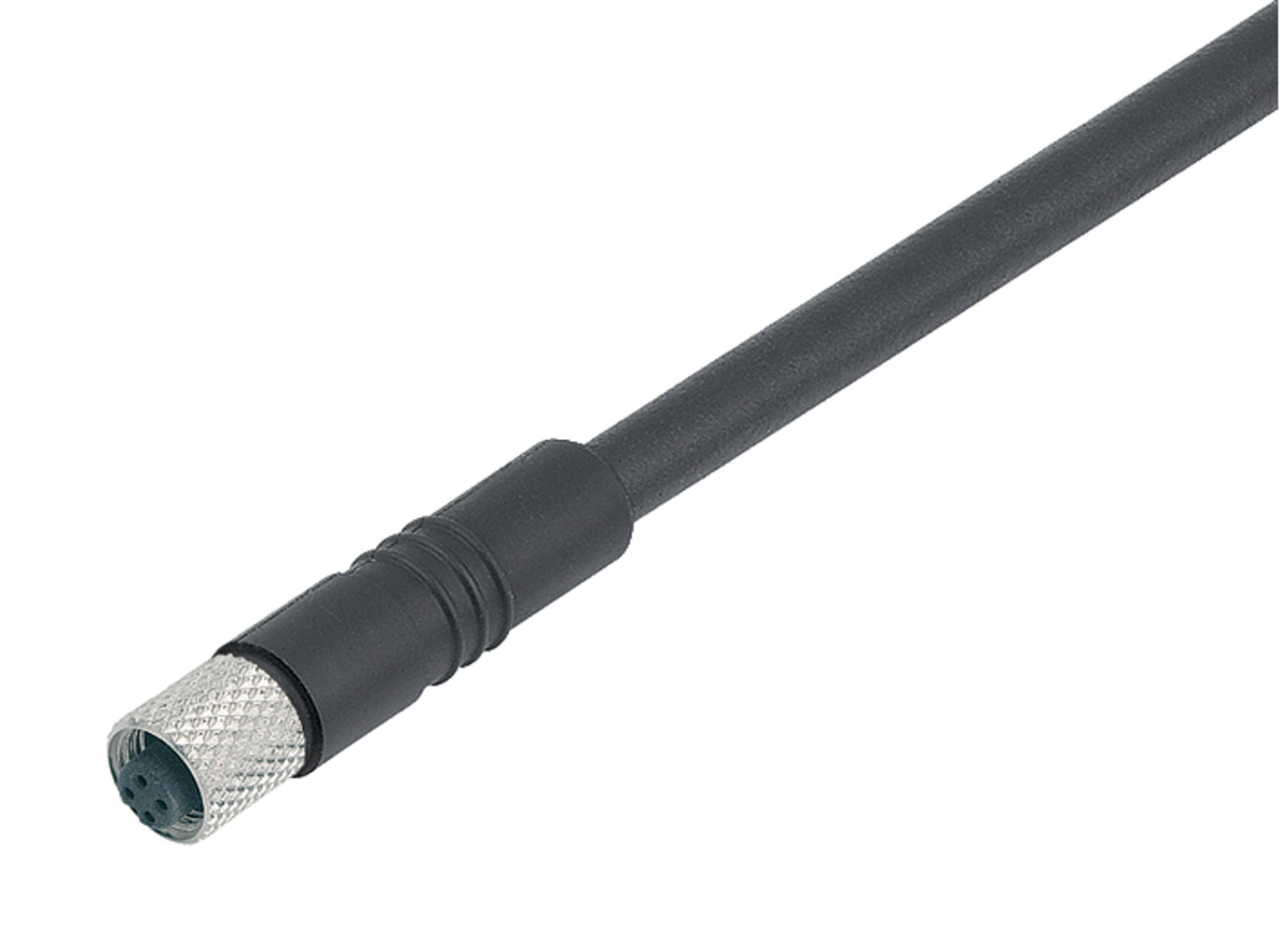 77 3550 0000 40004-0200 | binder M5 Female cable connector, Contacts: 4 ...