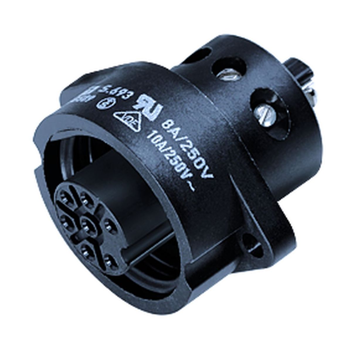 09 4220 00 07 | binder RD24 Female panel mount connector, Contacts: 6 ...